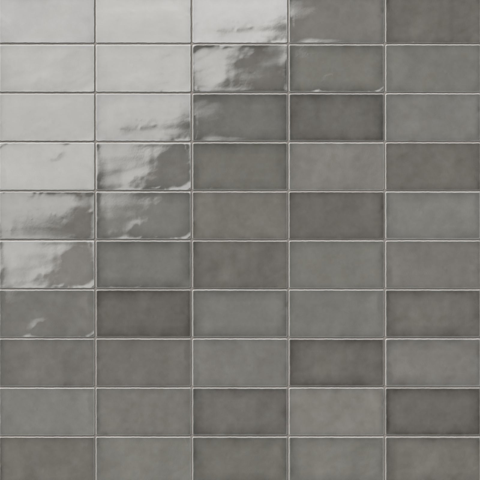 Mikayla 2.5x5 Glossy Ceramic Tile in Smoke