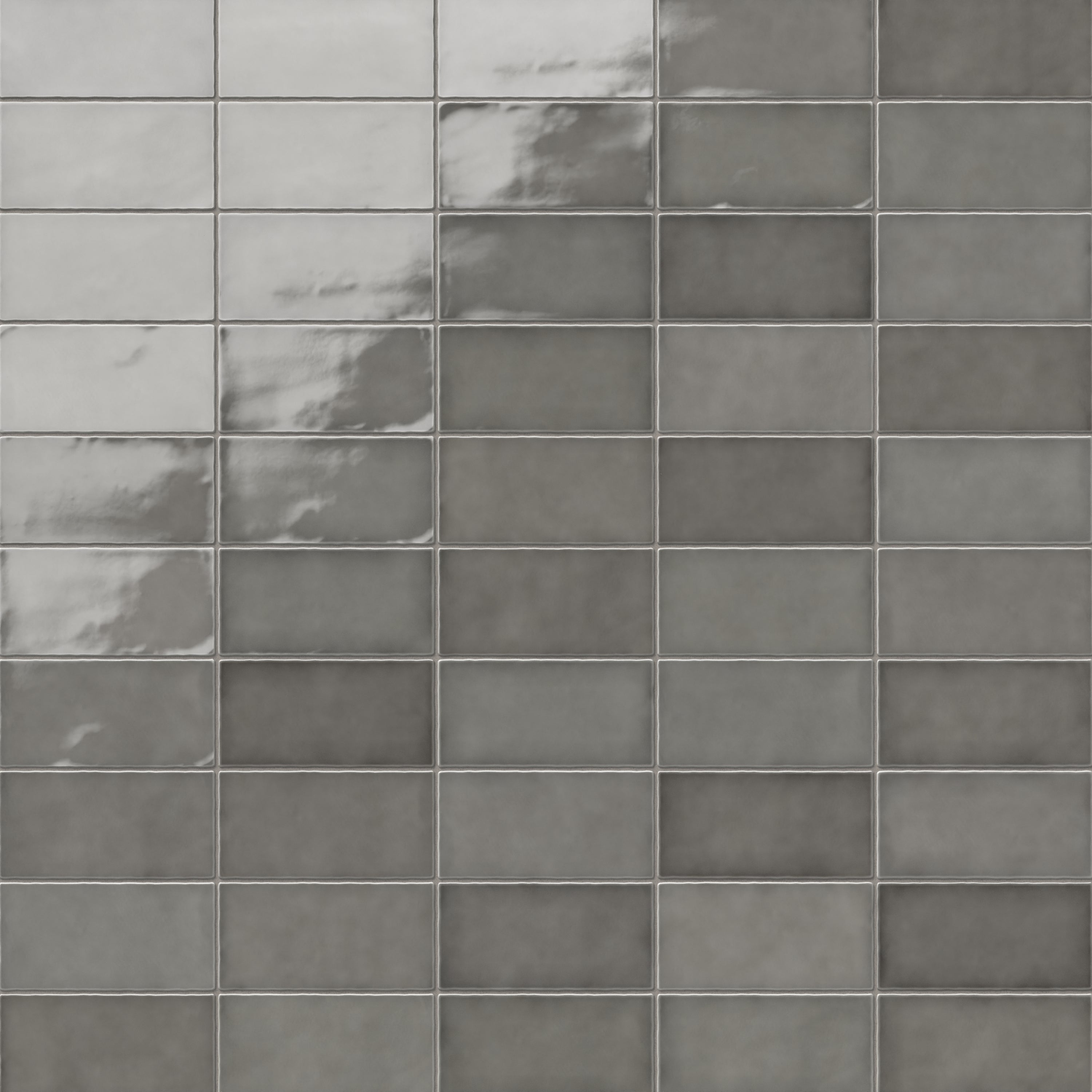 Mikayla 2.5x5 Glossy Ceramic Tile in Smoke