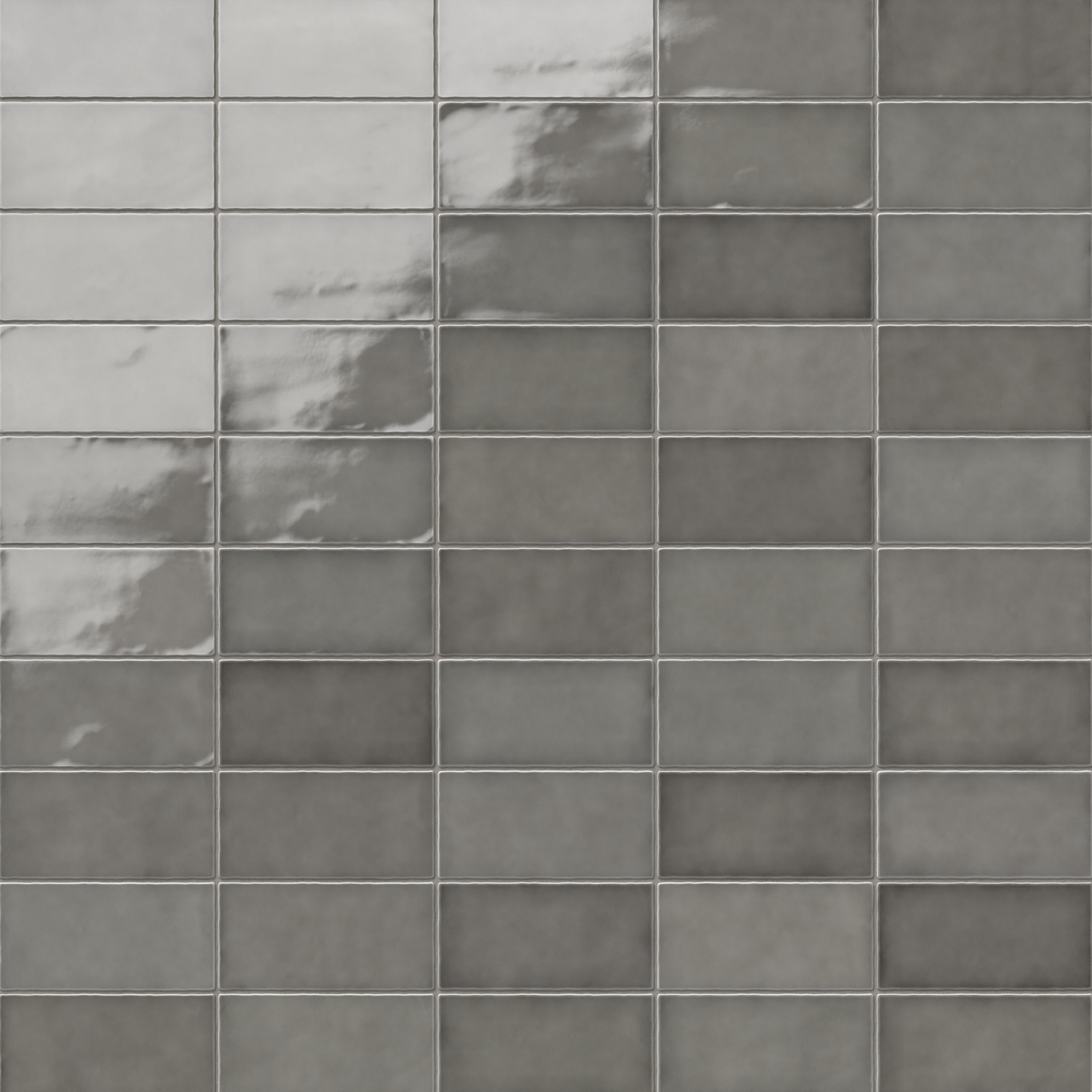Mikayla 2.5x5 Glossy Ceramic Tile in Smoke