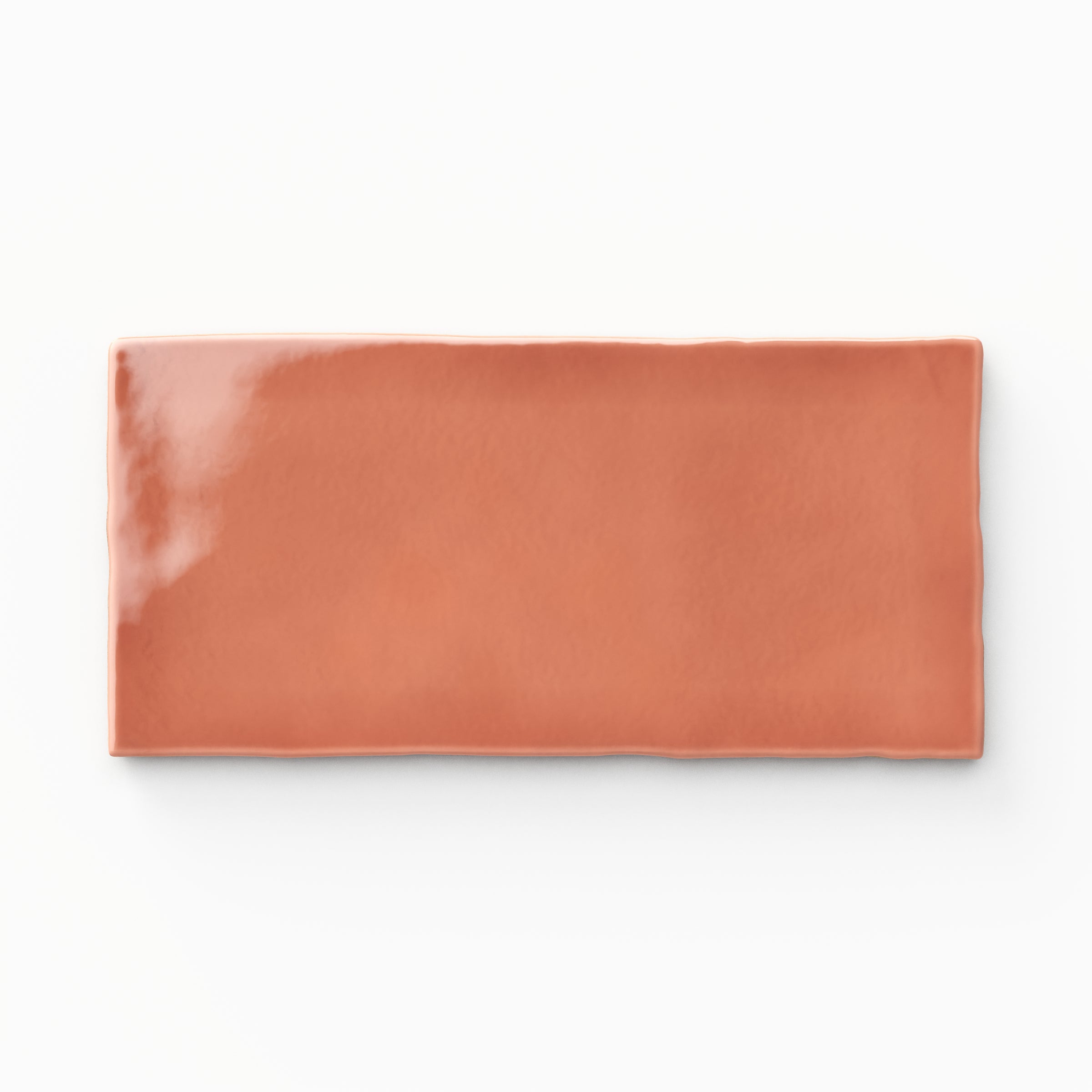 Mikayla 2.5x5 Glossy Ceramic Tile in Coral