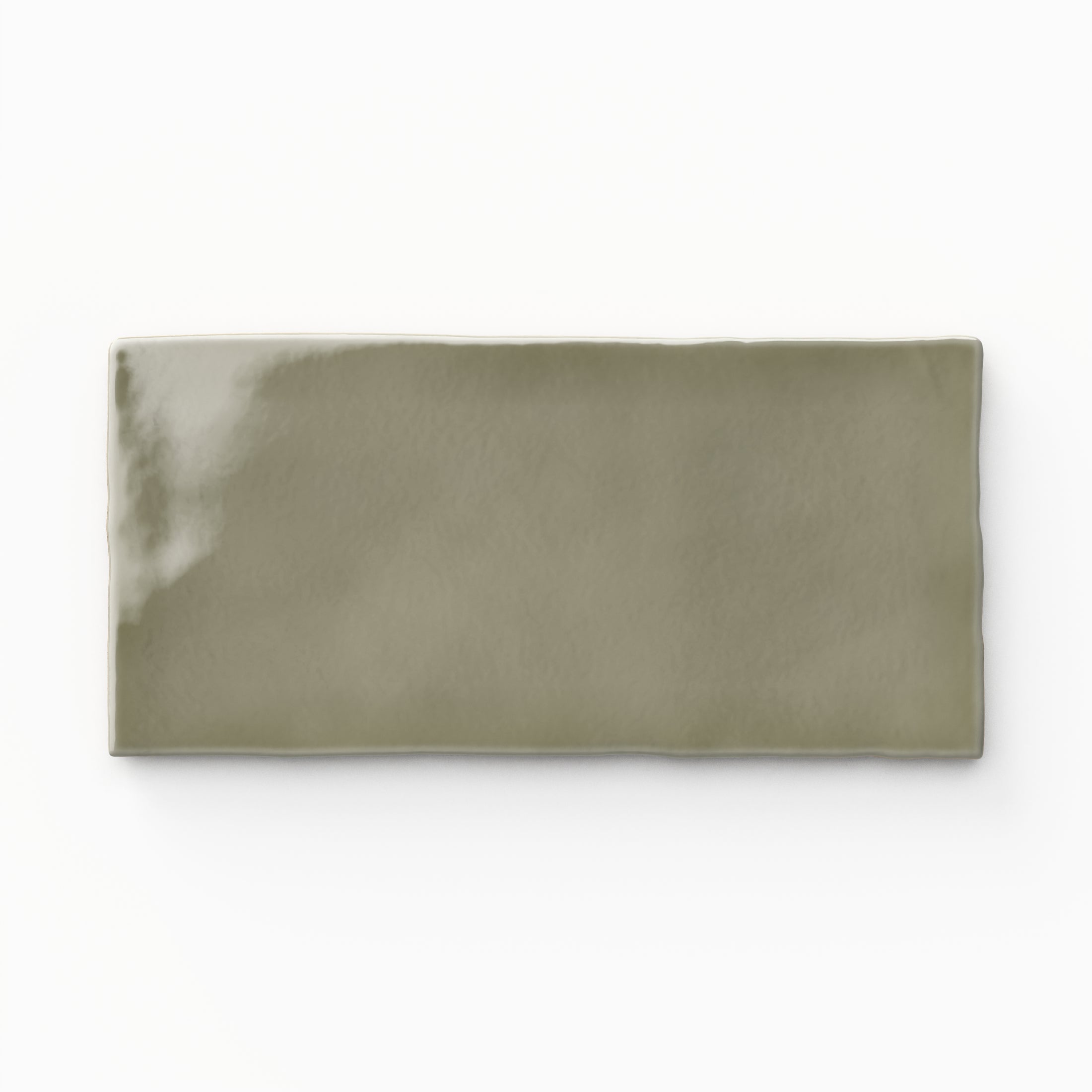 Mikayla 2.5x5 Glossy Ceramic Tile in Olive