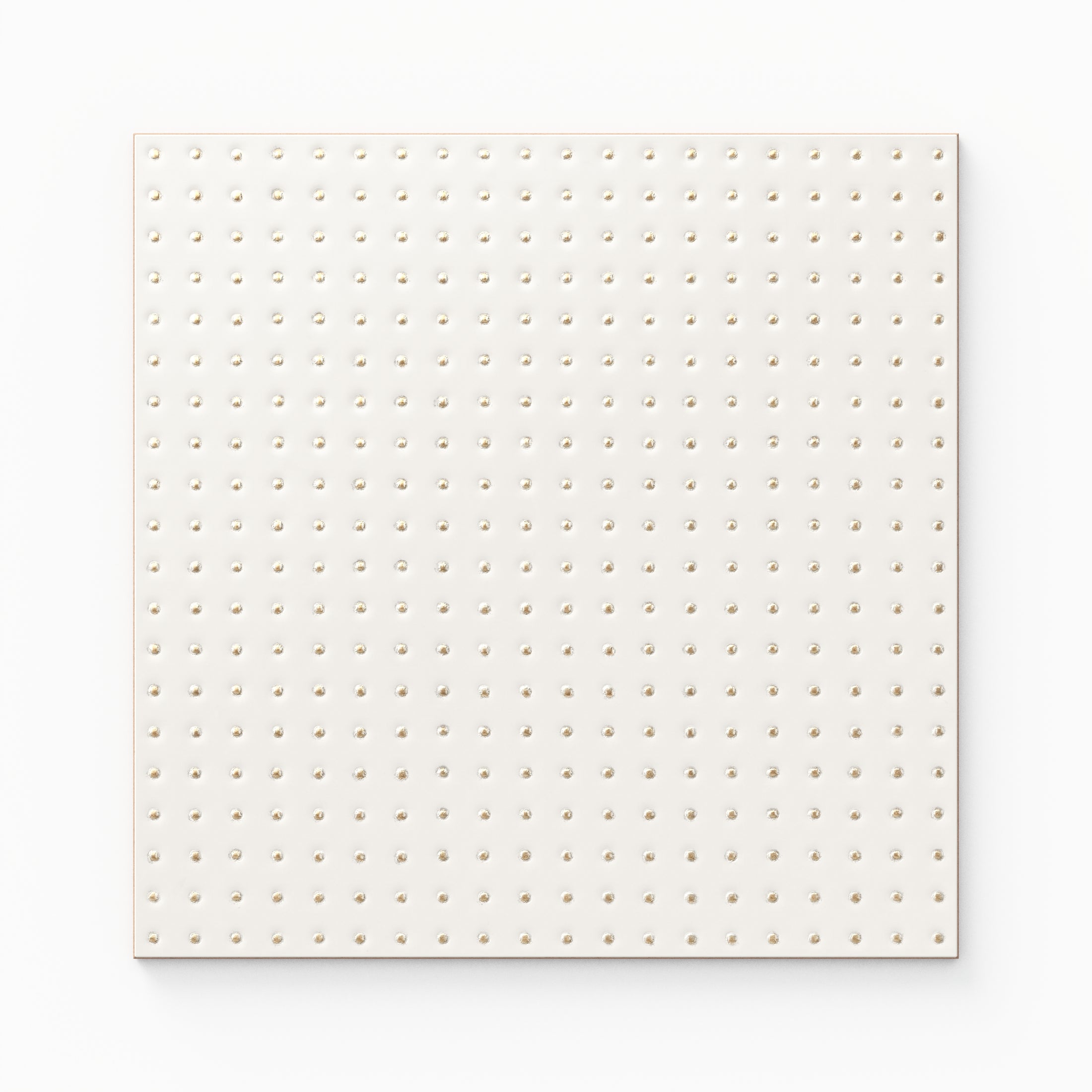 Kira 12x12 Satin Ceramic Tile in Dots White