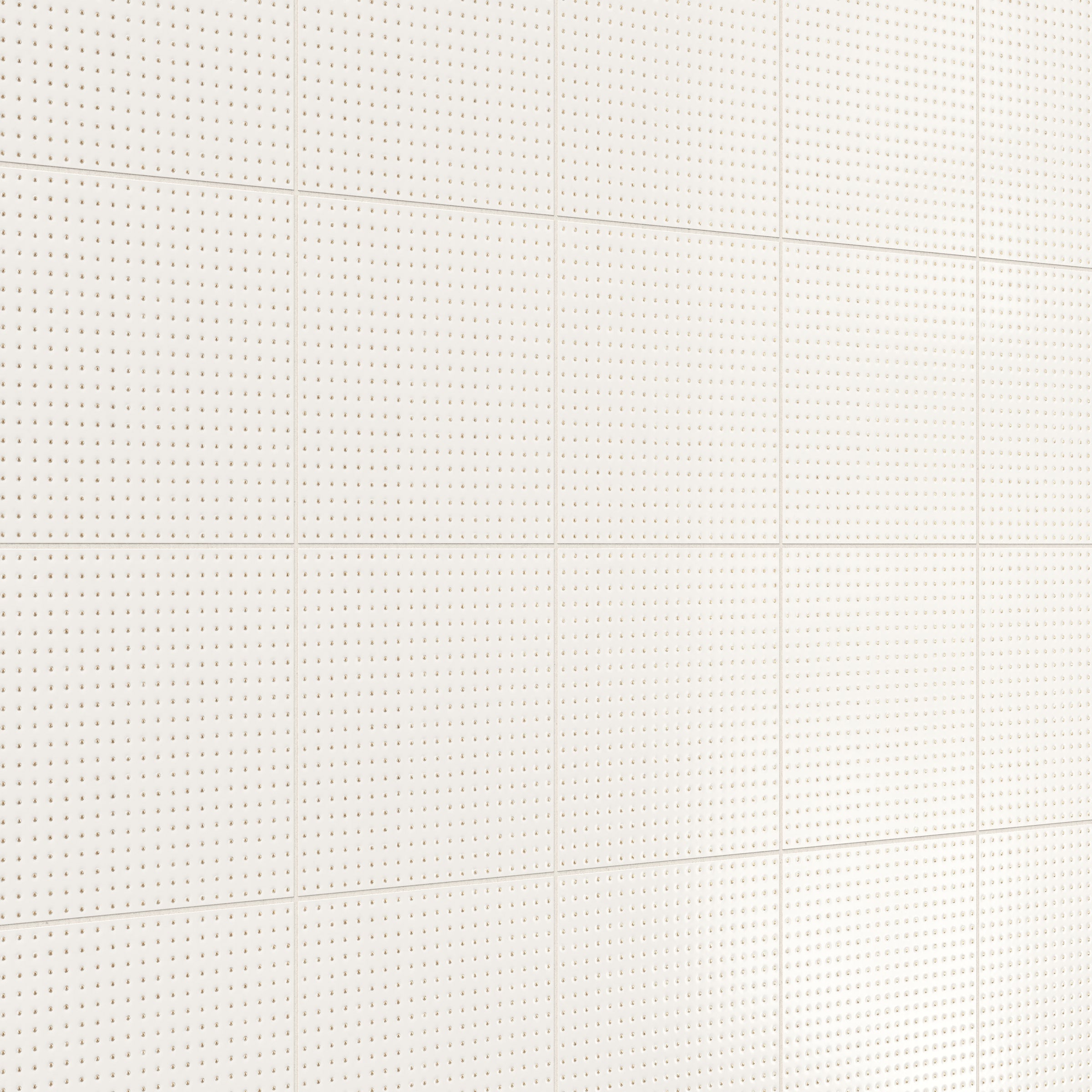Kira 12x12 Satin Ceramic Tile in Dots White