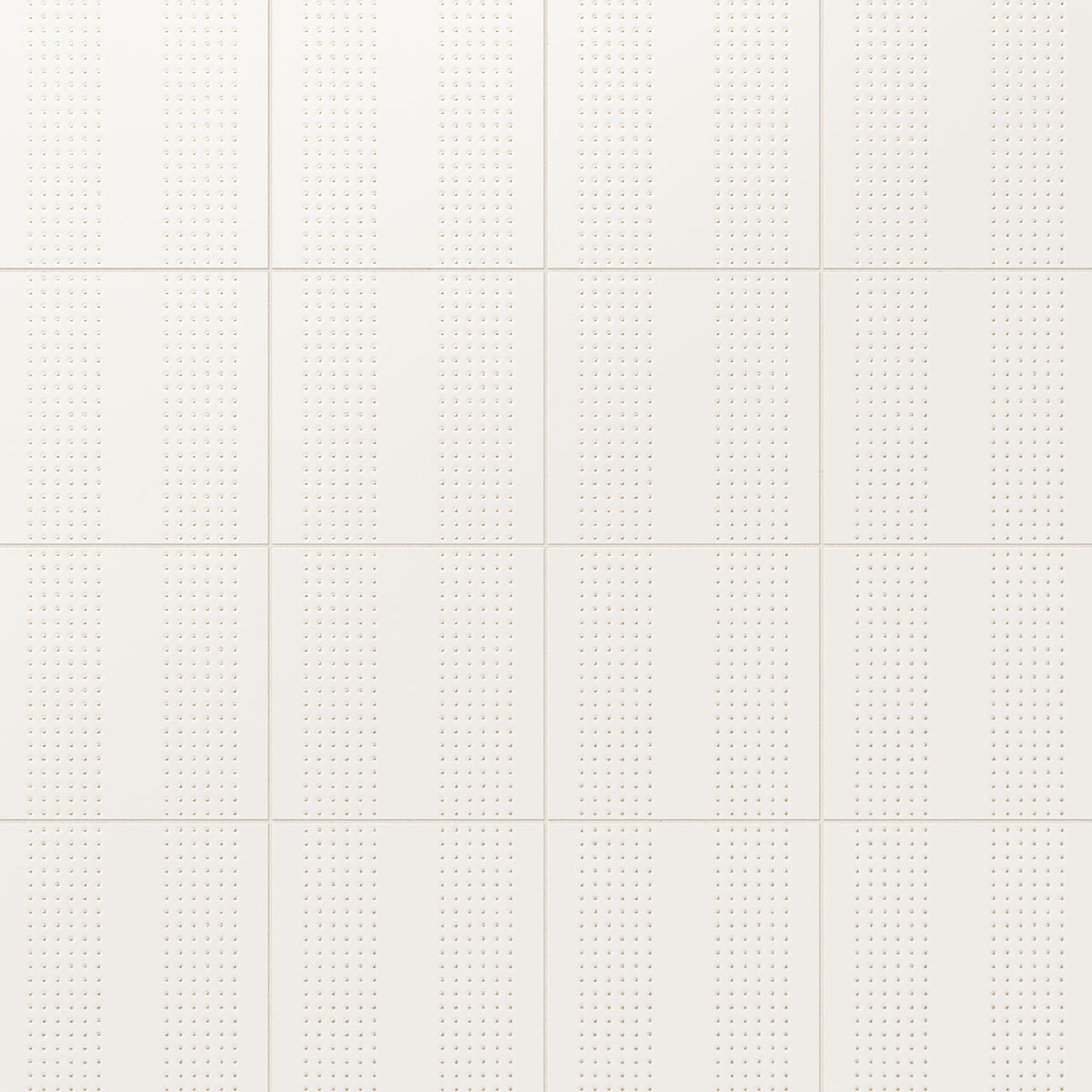 Kira 12x12 Satin Ceramic Tile in Striped Dots White