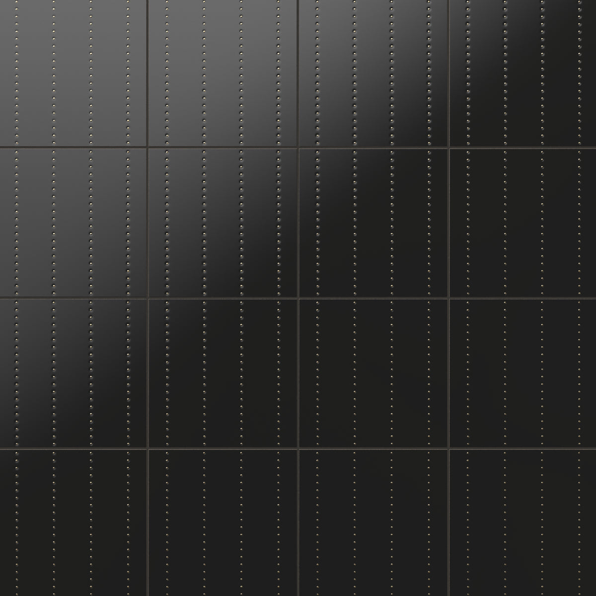 Kira 12x12 Satin Ceramic Tile in Dotted Lines Black