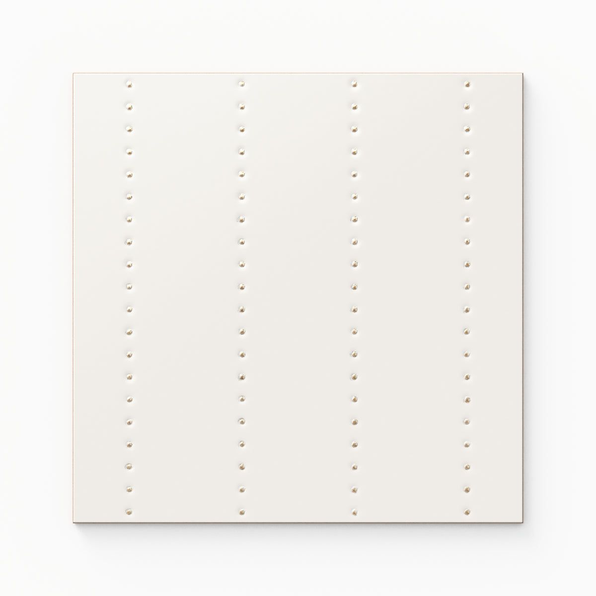 Kira 12x12 Satin Ceramic Tile in Dotted Lines White