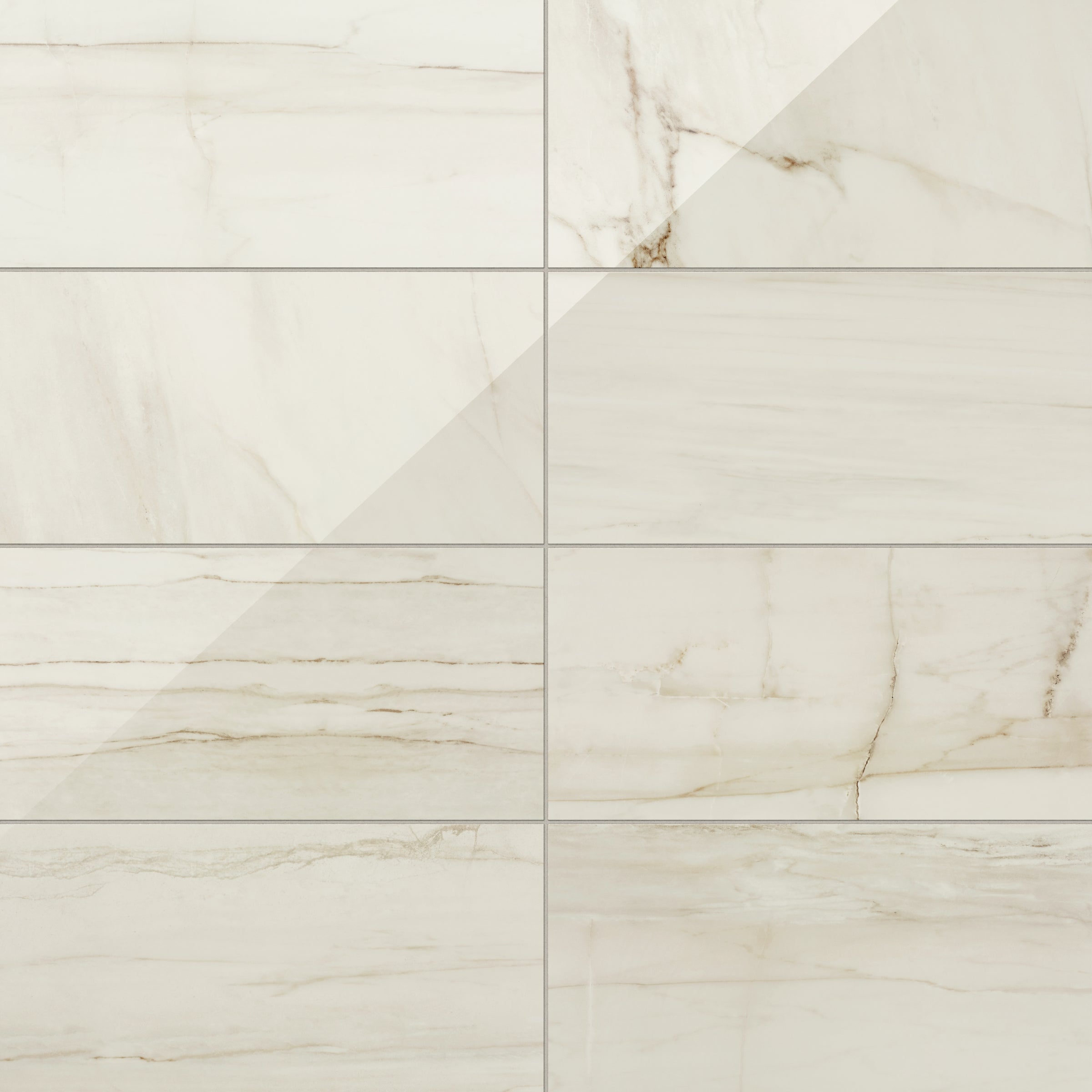 Kendrick 12x24 Polished Porcelain Tile in Sand