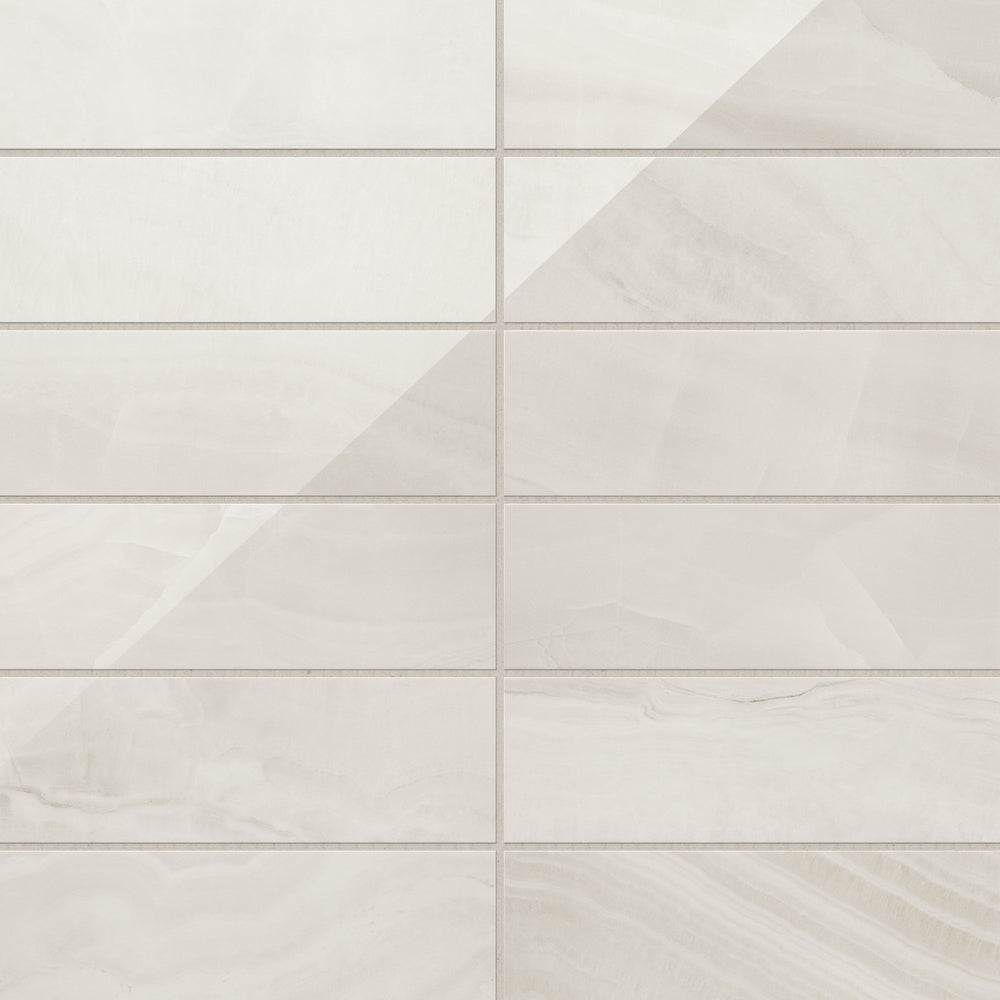Giselle 4x12 Glossy Ceramic Tile in Shell