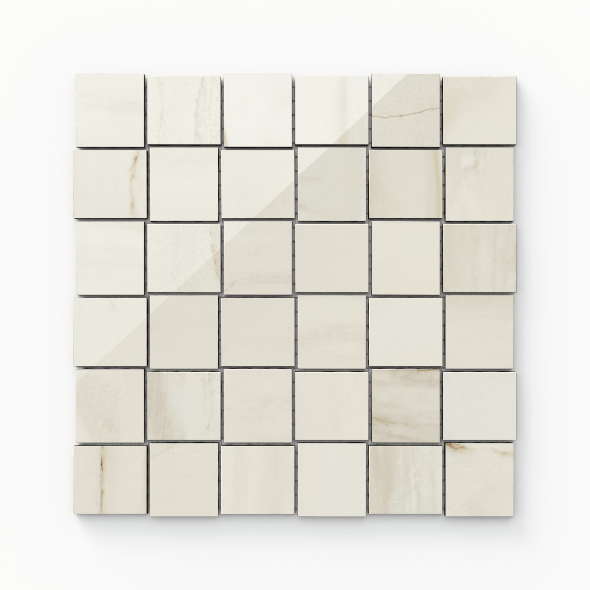 Kendrick 2x2 Polished Porcelain Mosaic Tile in Sand