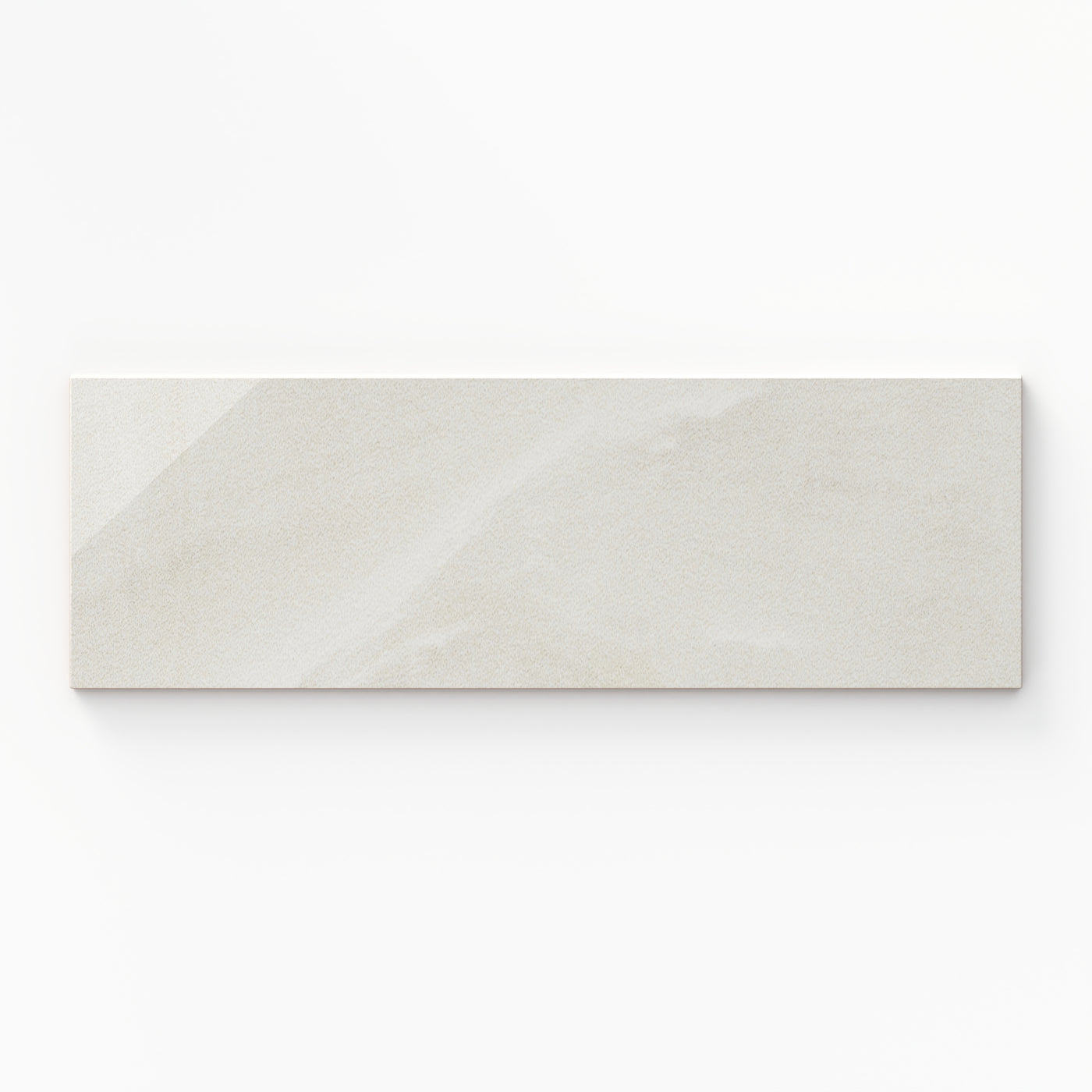 Giselle 4x12 Glossy Ceramic Bullnose Tile in Shell