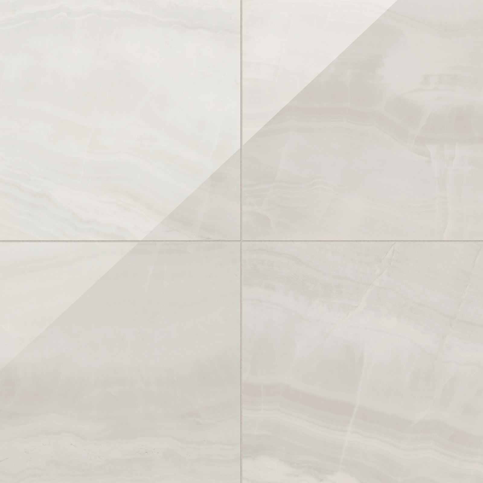 Giselle 24x24 Polished Porcelain Tile in Shell