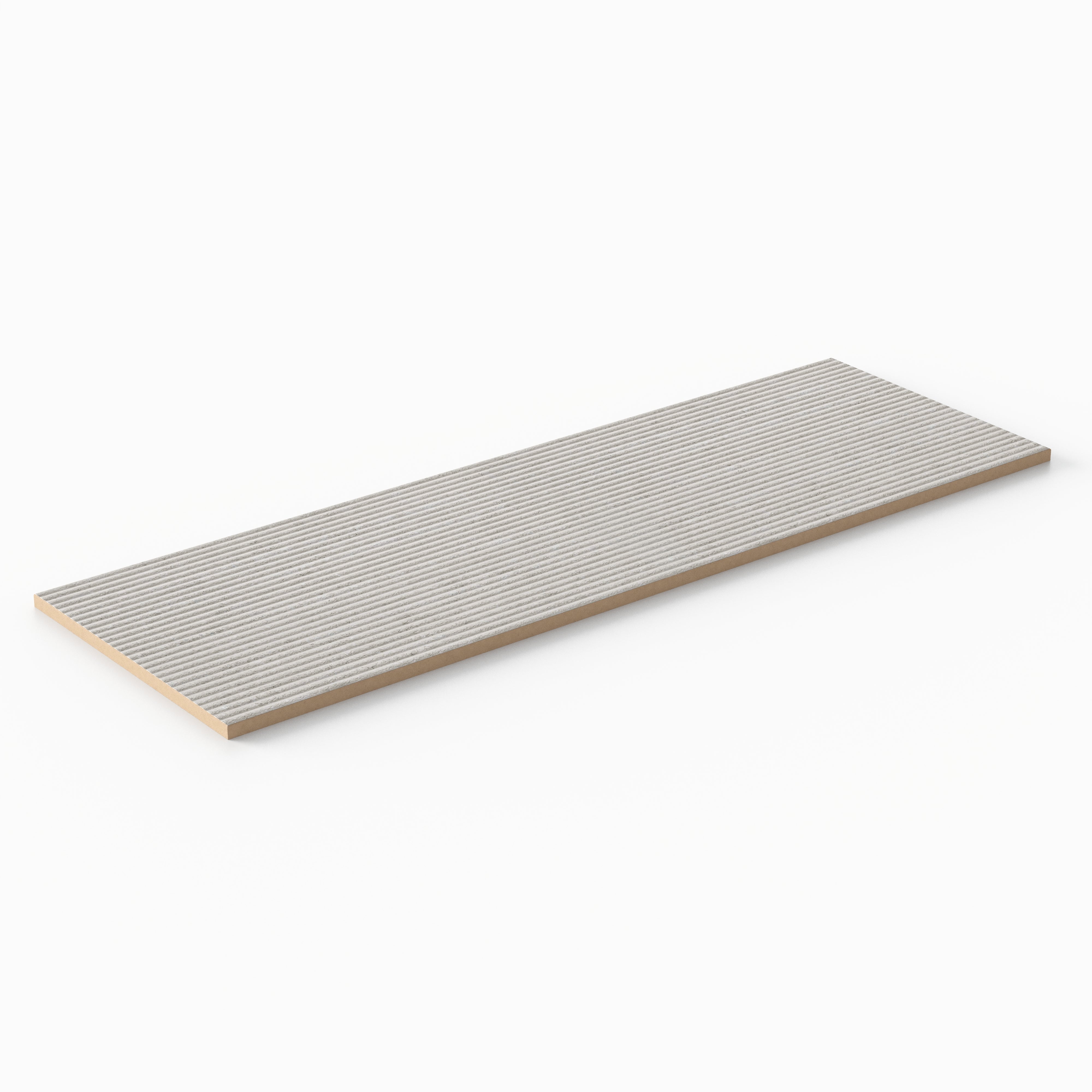 Kennedy 12x36 Matte Porcelain Tile in Fog Deco