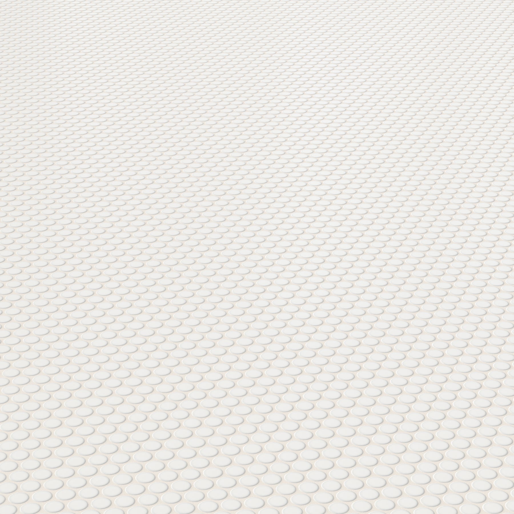 Ollie 3/4x3/4 Matte Porcelain Mosaic Penny Round Tile in White