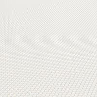 Ollie 3/4x3/4 Matte Porcelain Mosaic Penny Round Tile in White