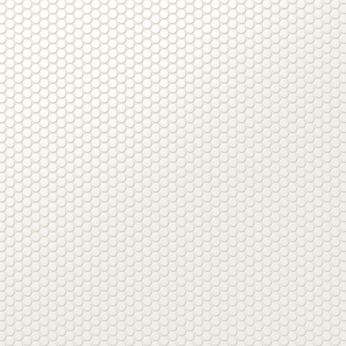 Ollie 3/4x3/4 Matte Porcelain Mosaic Penny Round Tile in White