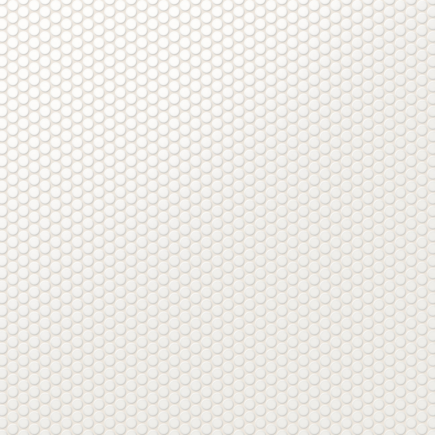 Ollie 3/4x3/4 Matte Porcelain Mosaic Penny Round Tile in White