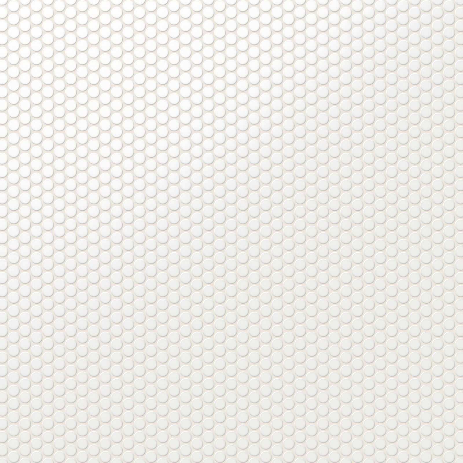 Ollie 3/4x3/4 Matte Porcelain Mosaic Penny Round Tile in White