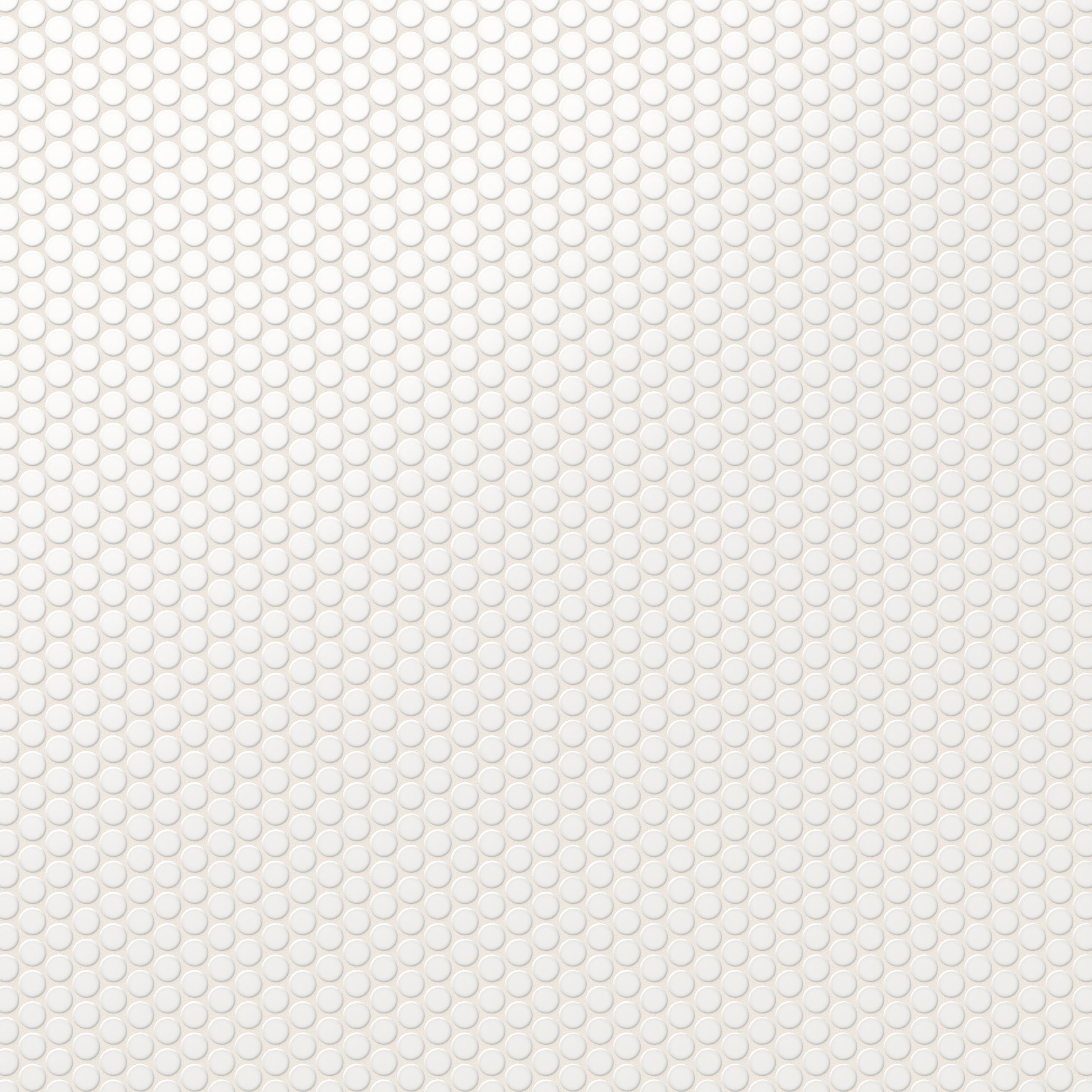 Ollie 3/4x3/4 Matte Porcelain Mosaic Penny Round Tile in White