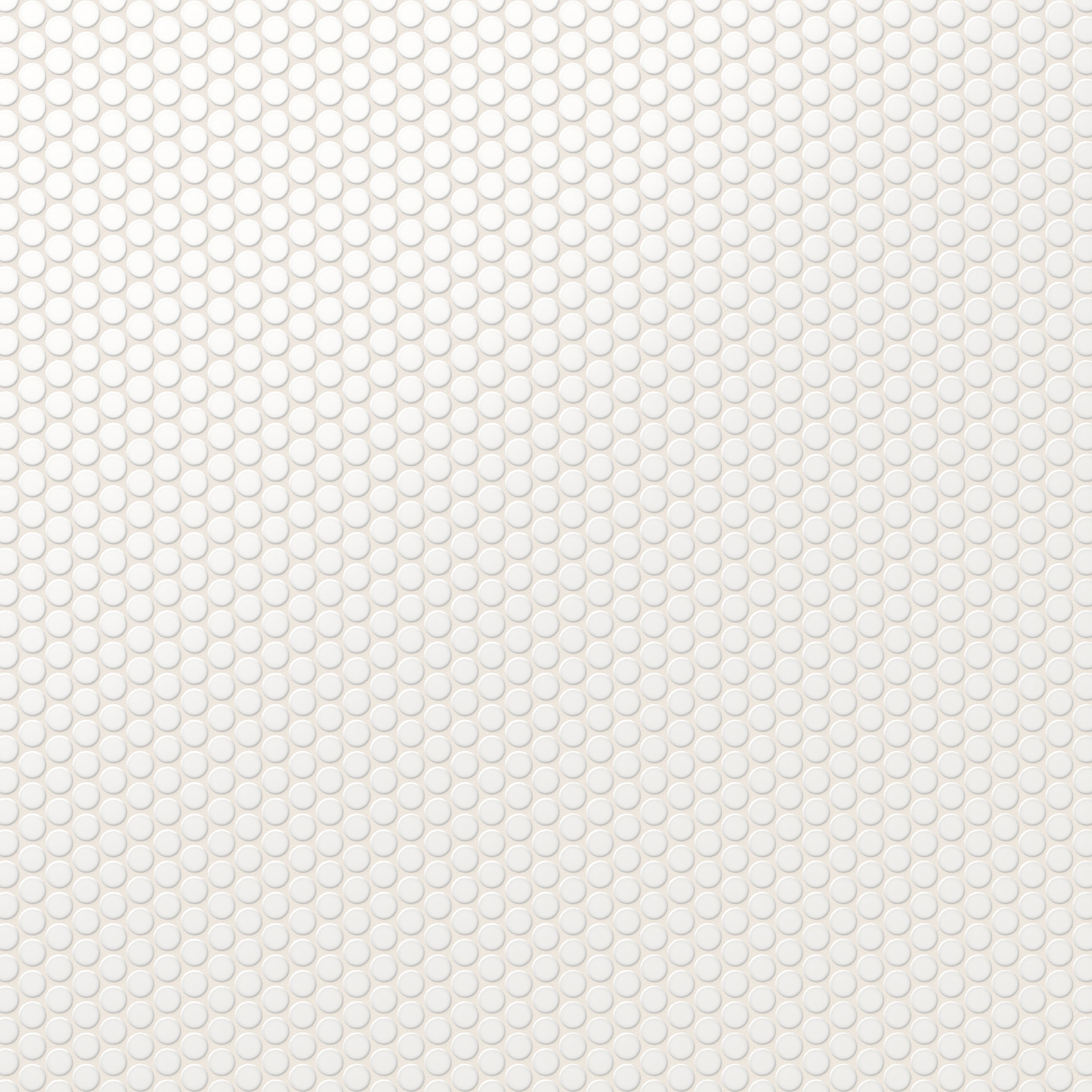 Ollie 3/4x3/4 Matte Porcelain Mosaic Penny Round Tile in White