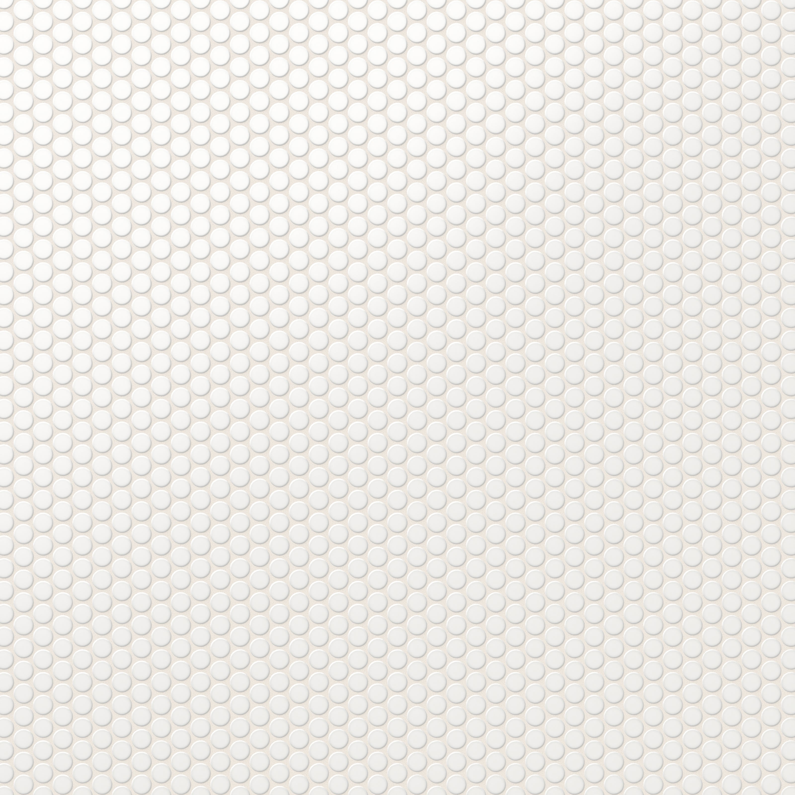 Ollie 3/4x3/4 Matte Porcelain Mosaic Penny Round Tile in White