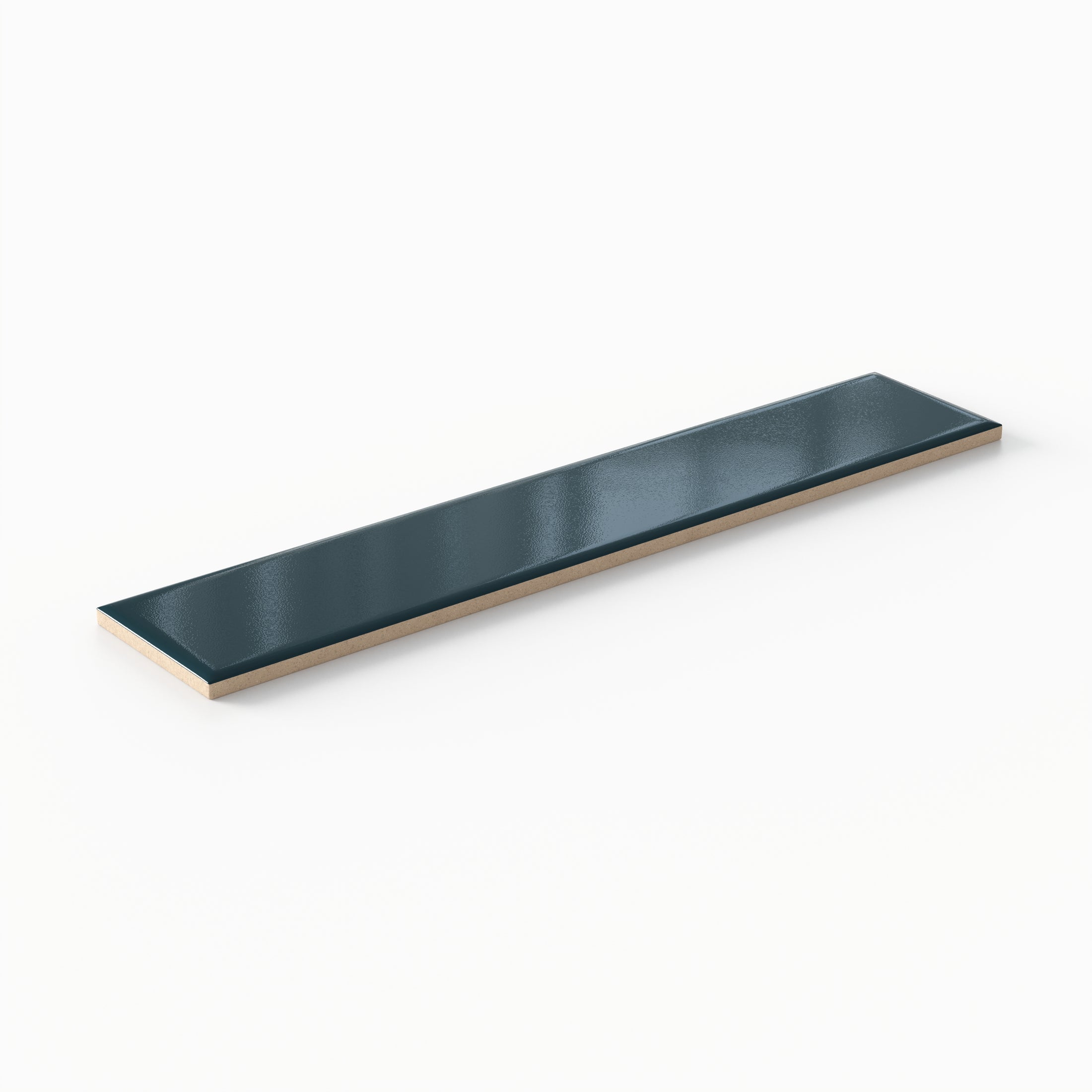 Reagan 2x10 Glossy Ceramic Tile in Teal