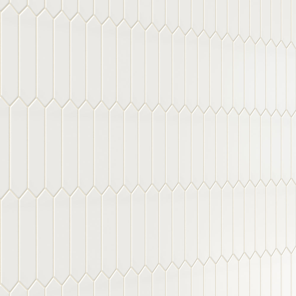 Reagan 2x10 Matte Ceramic Picket Tile in Cloud