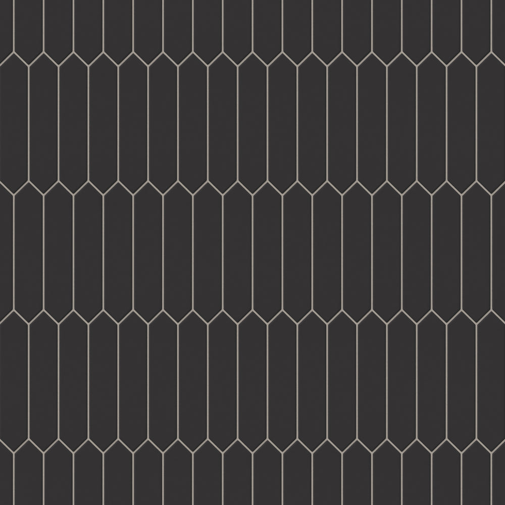Reagan 2x10 Matte Ceramic Picket Tile in Midnight