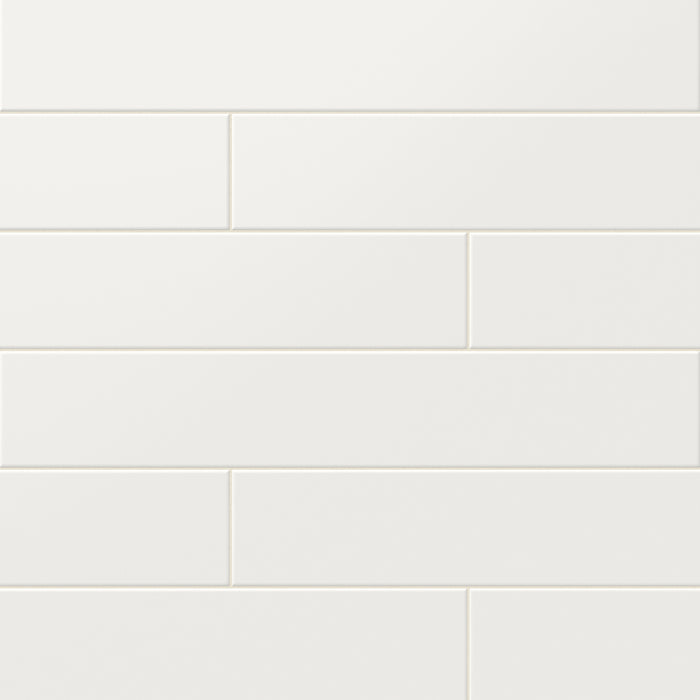 Reagan 4x24 Matte Porcelain Tile in Cloud