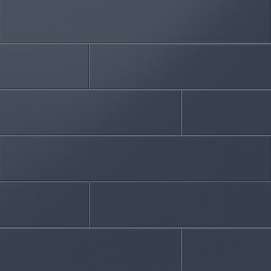 Reagan 4x24 Matte Porcelain Tile in Navy