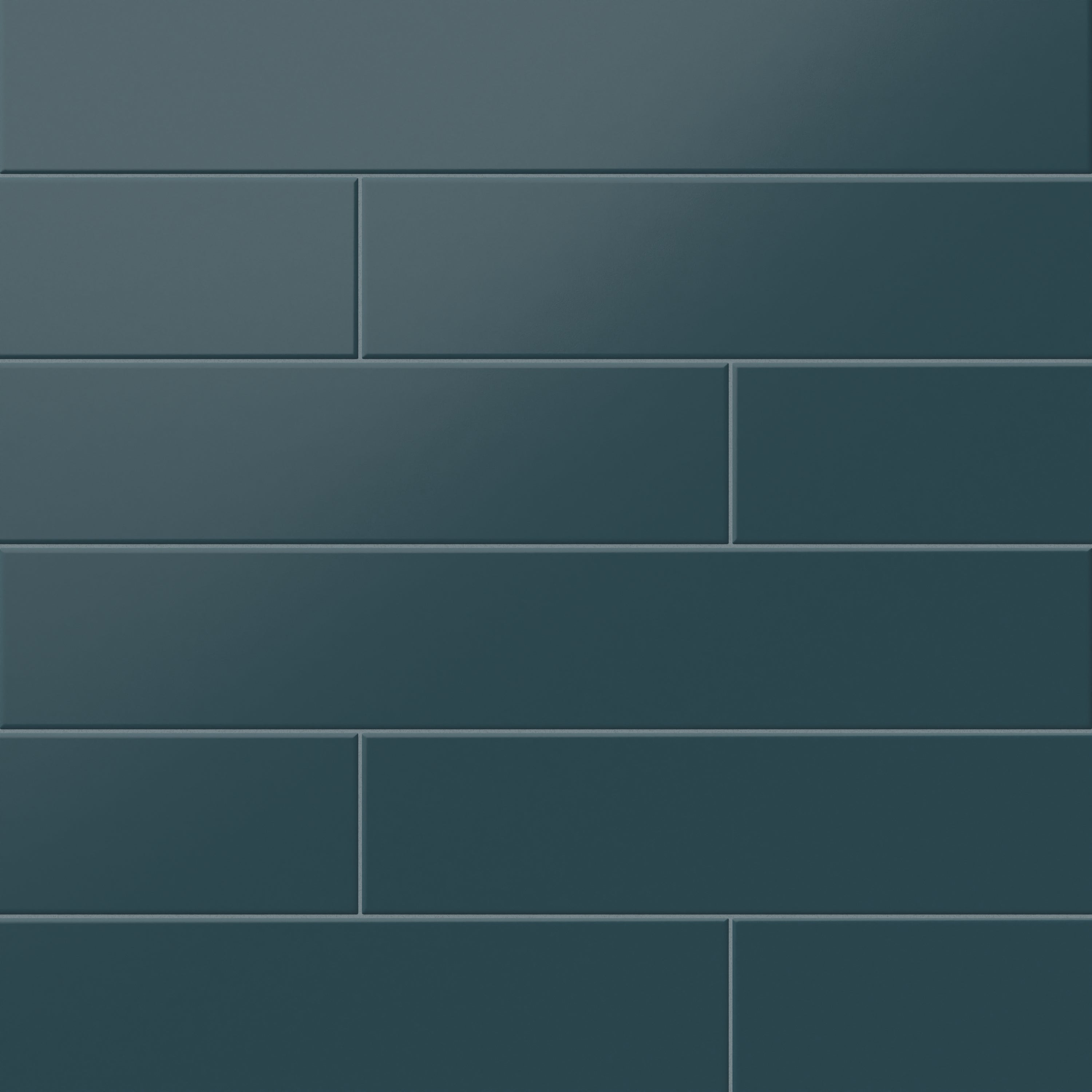 Reagan 4x24 Matte Porcelain Tile in Teal
