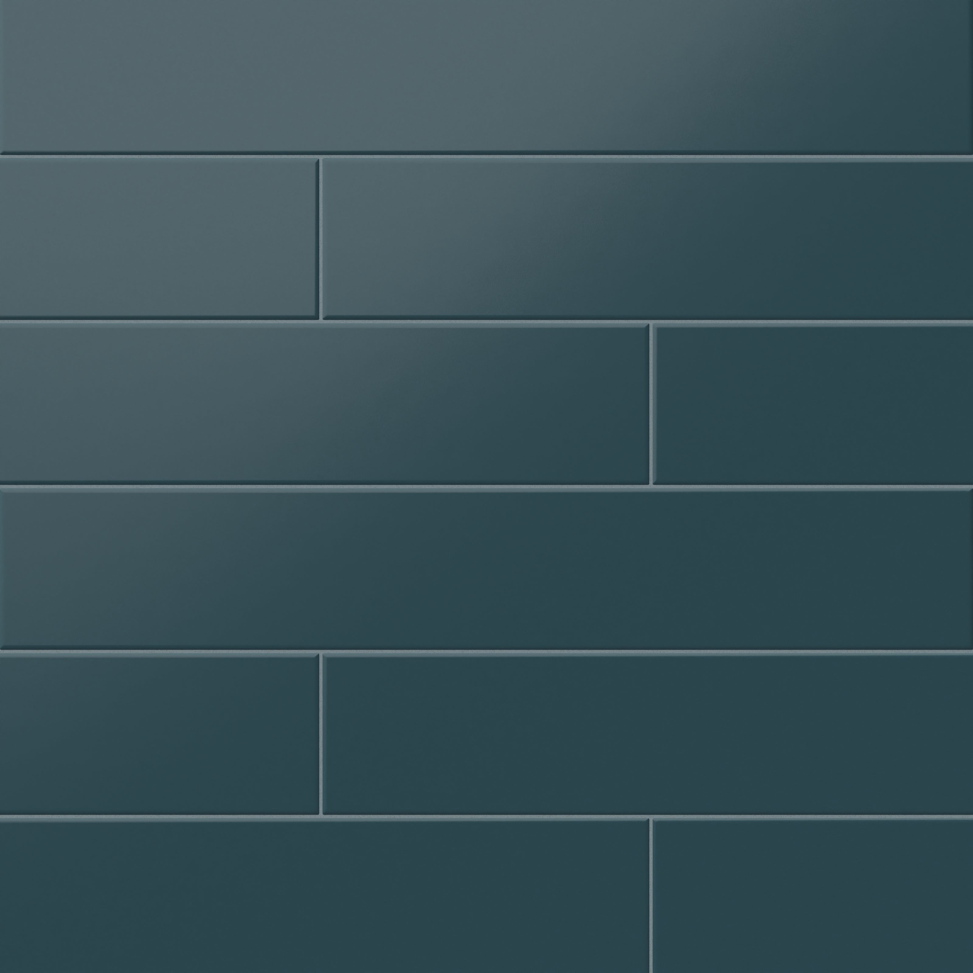 Reagan 4x24 Matte Porcelain Tile in Teal