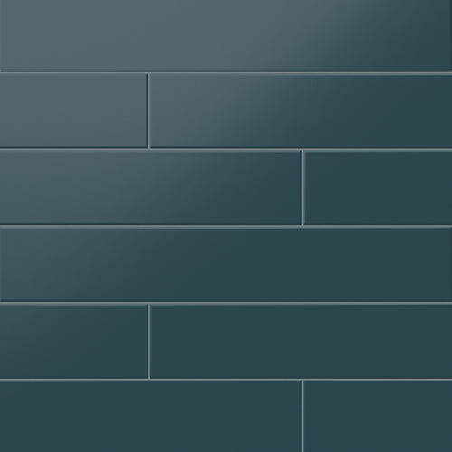 Reagan 4x24 Matte Porcelain Tile in Teal