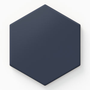 Reagan 5x6 Matte Porcelain Hexagon Tile in Navy