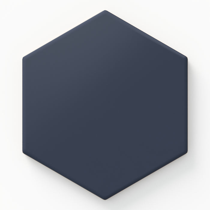 Reagan 5x6 Matte Porcelain Hexagon Tile in Navy