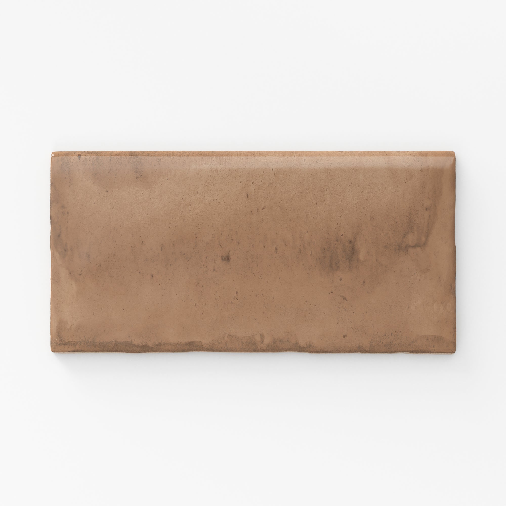 Graham 3x6 Bullnose Glossy Ceramic Tile in Clay