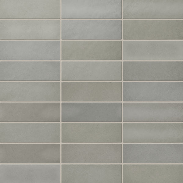 Ellie 2.5x8 Matte Ceramic Tile in Pebble