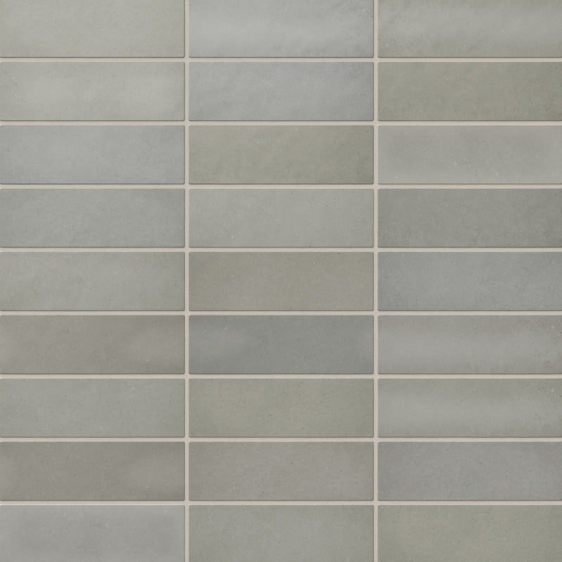 Ellie 2.5x8 Matte Ceramic Tile in Pebble