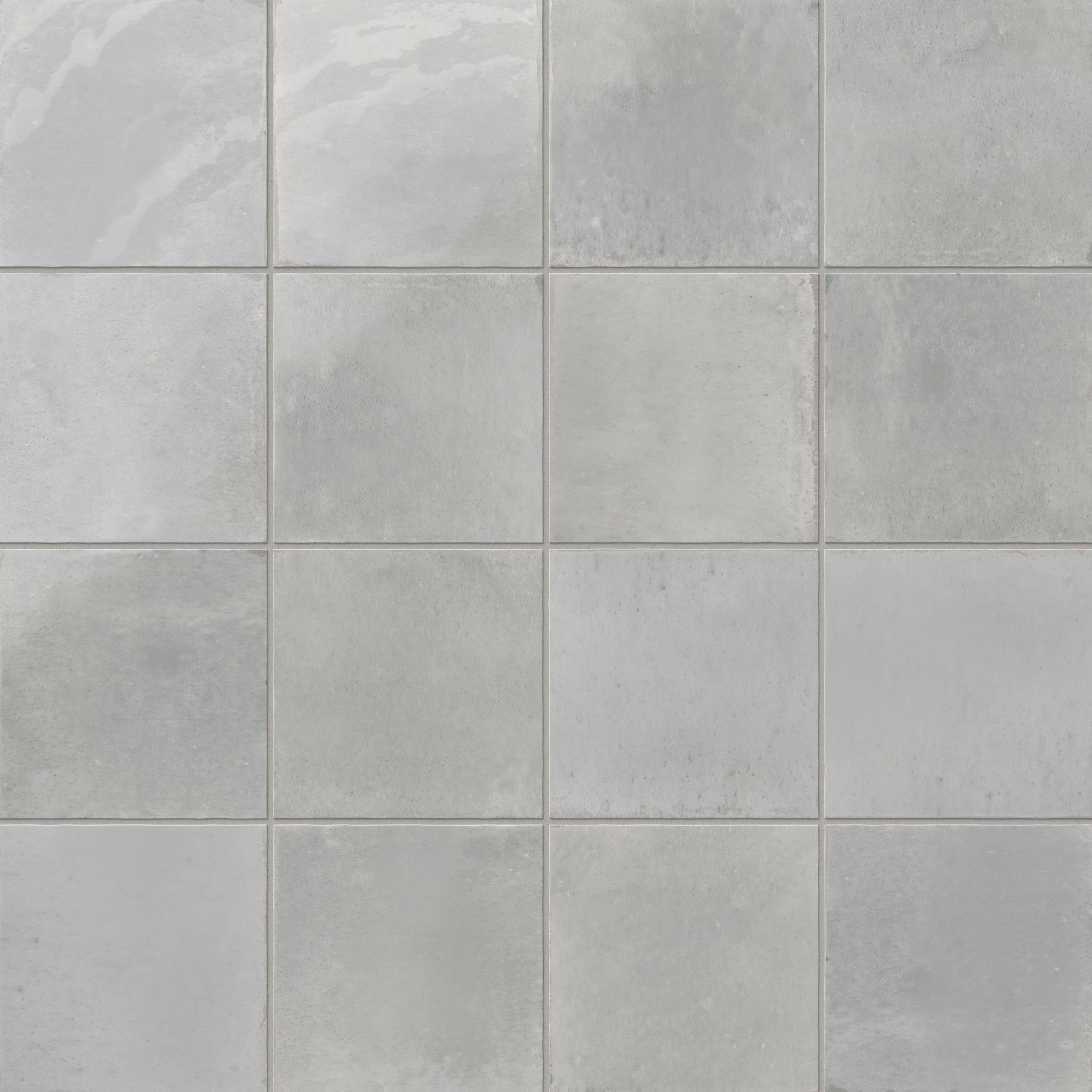 Makenna 6x6 Glossy Porcelain Tile in Pebble