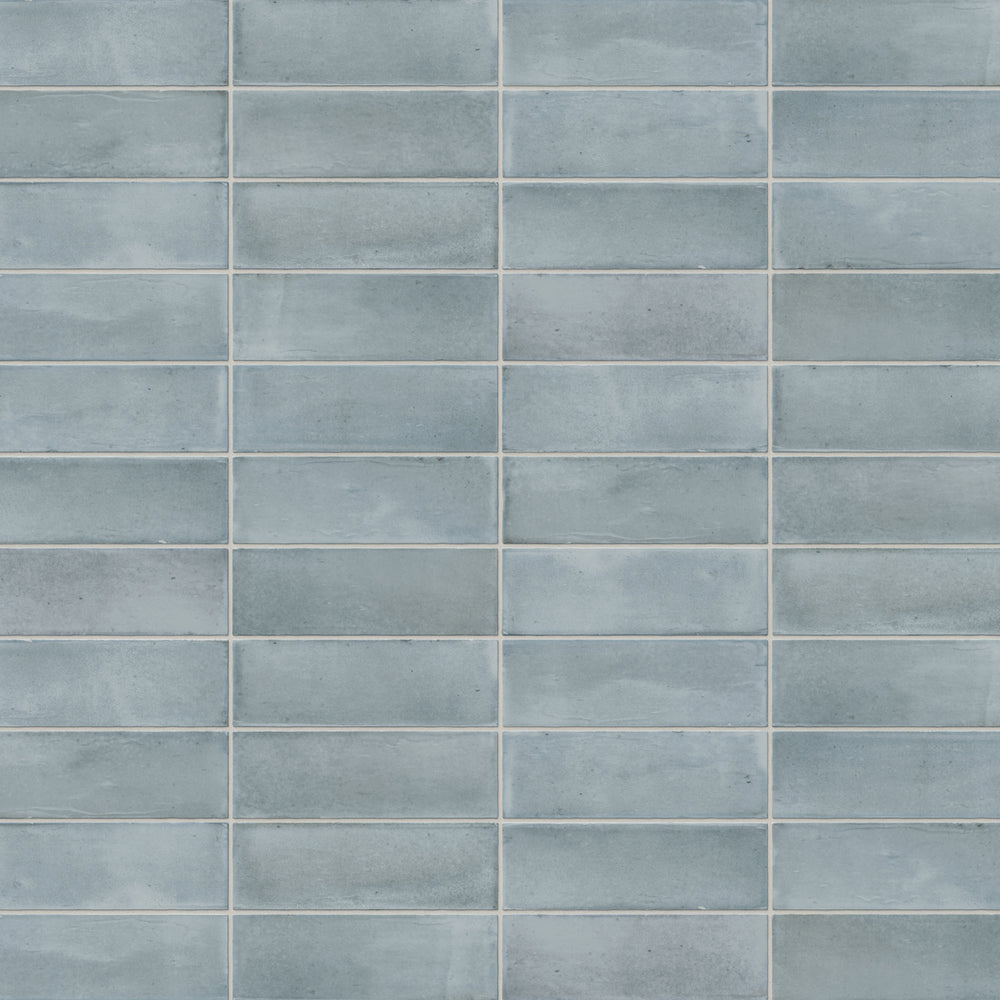Natasha 2x6 Matte Porcelain Tile in Blue Grass