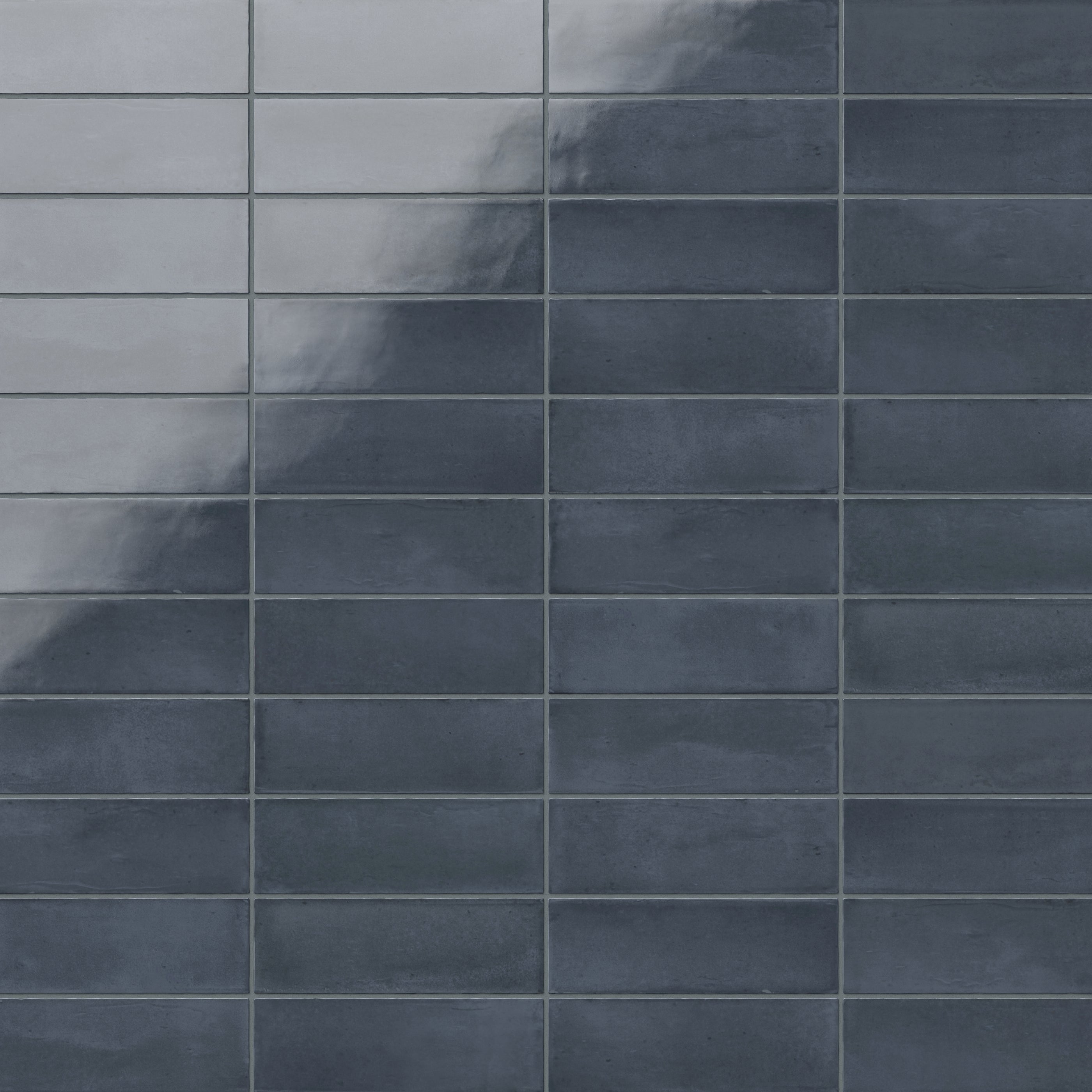 Natasha 2x6 Glossy Porcelain Tile in Denim