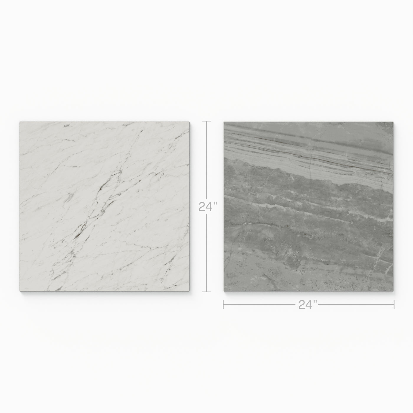 Blair 24x24 Checkerboard Polished Porcelain Tile in White Carrara and ...