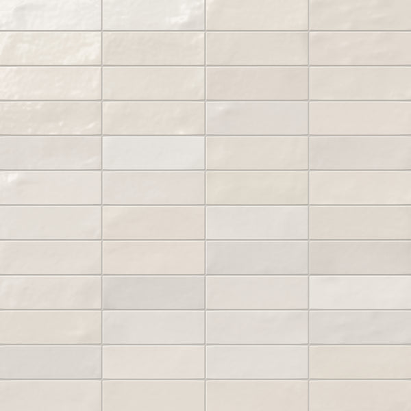 Jojo 2x6 Glossy Ceramic Tile in Ivory