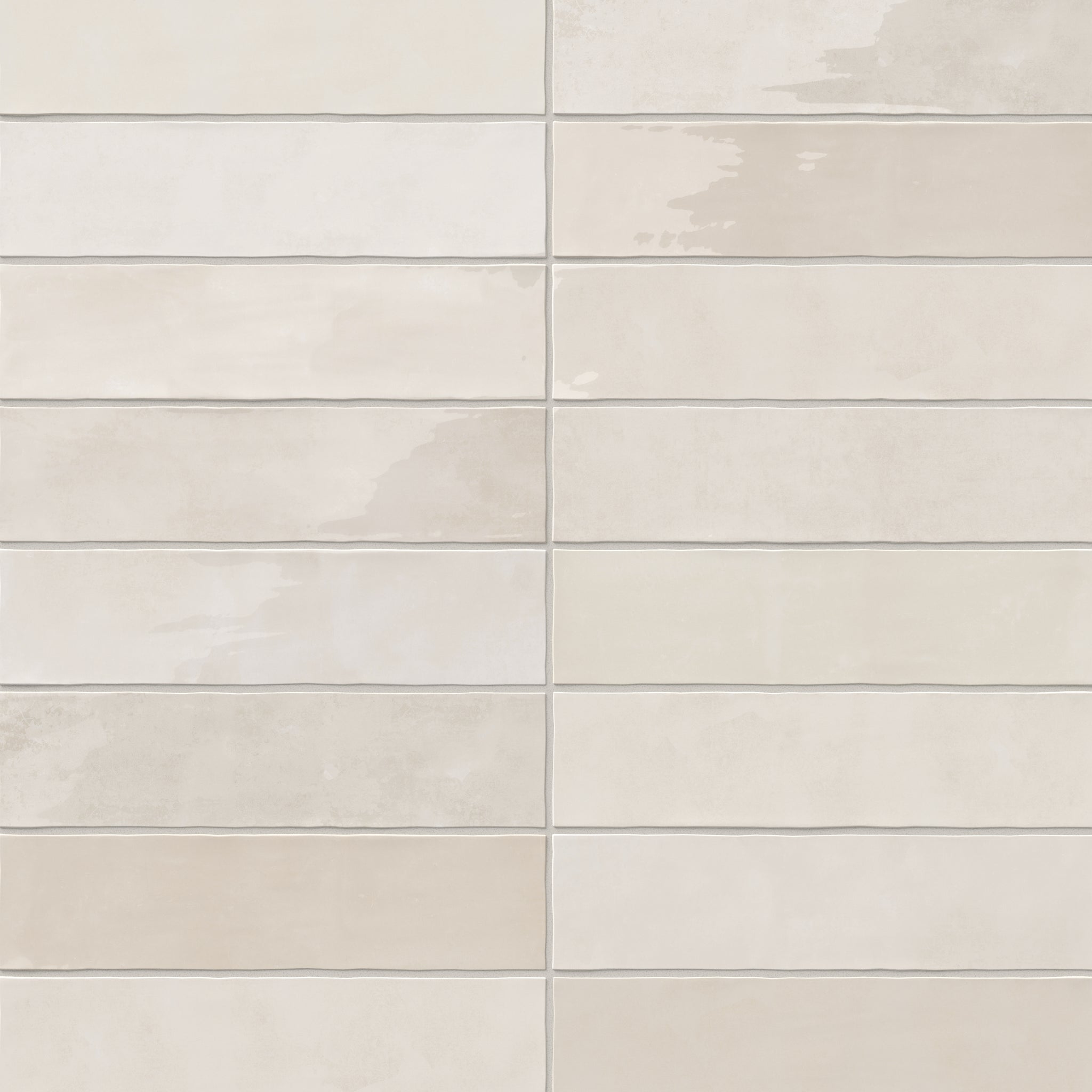 Claire 3x12 Glossy Ceramic Tile in Eggshell