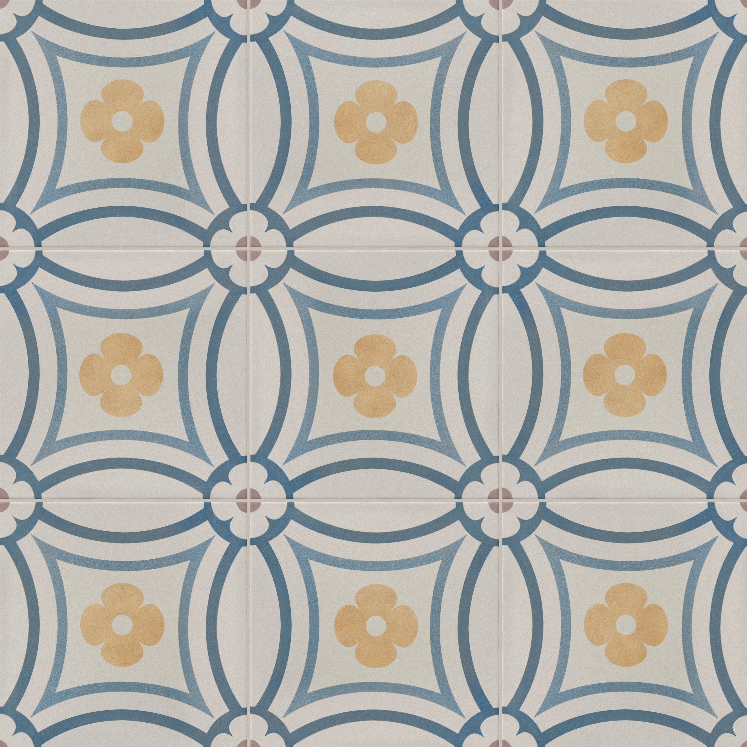 Brielle 8x8 Matte Porcelain Tile in Reine