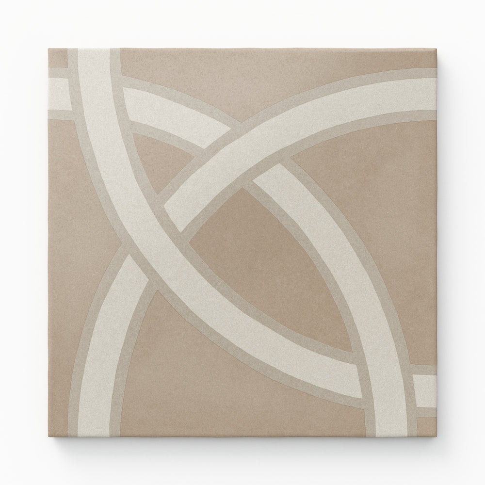 Brielle 8x8 Matte Porcelain Tile in Pirouette