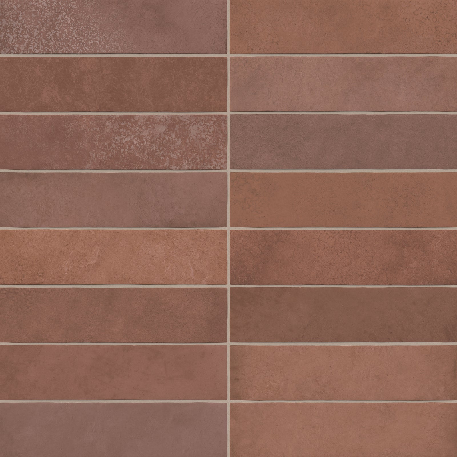 Juliet 2.5x10 Matte Porcelain Tile in Rust