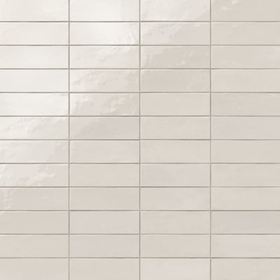Cleo 2x6 Glossy Ceramic Tile in Cream