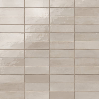 Cleo 2x6 Glossy Ceramic Tile in Griege