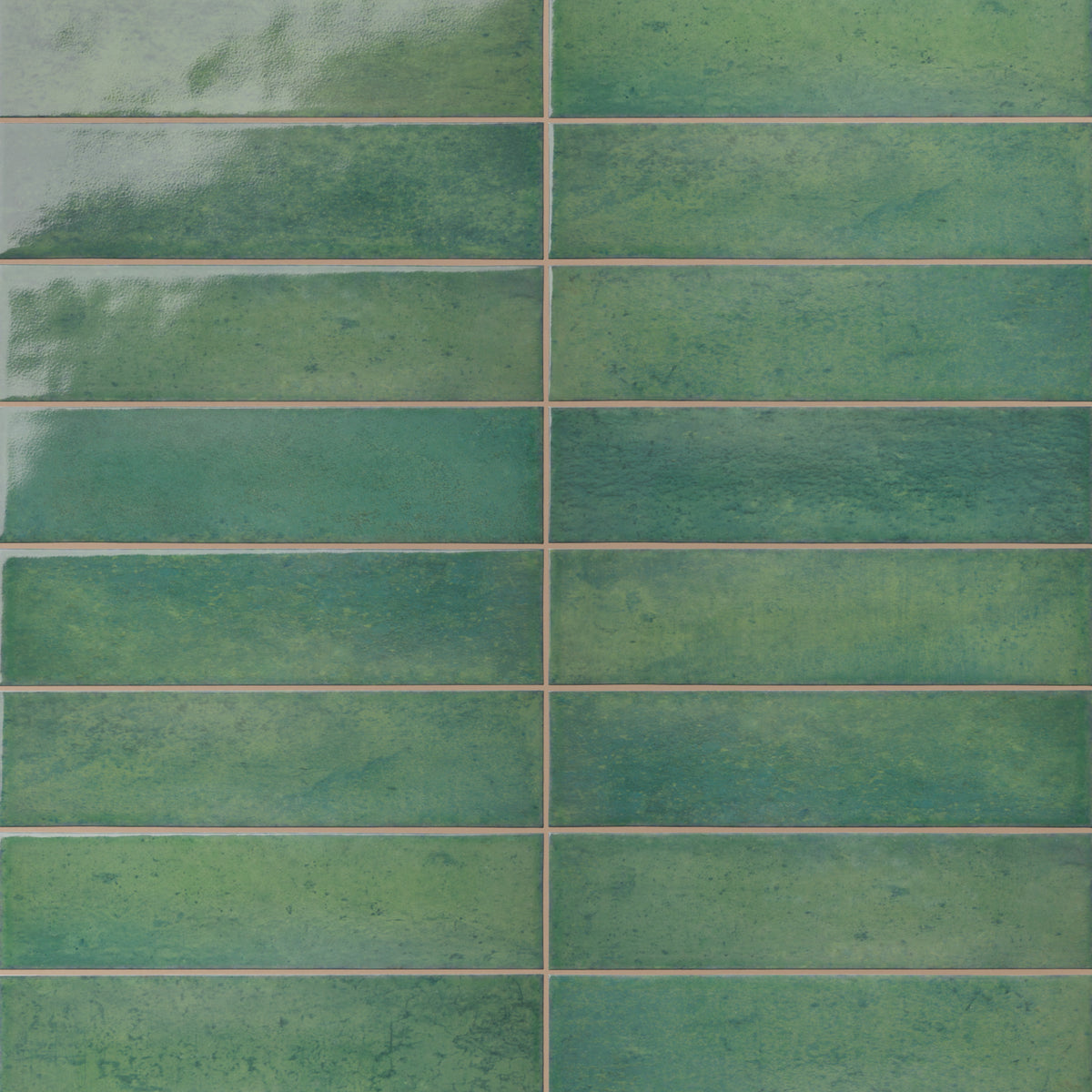 Colby 2x10 Glossy Porcelain Subway Tile in Forest