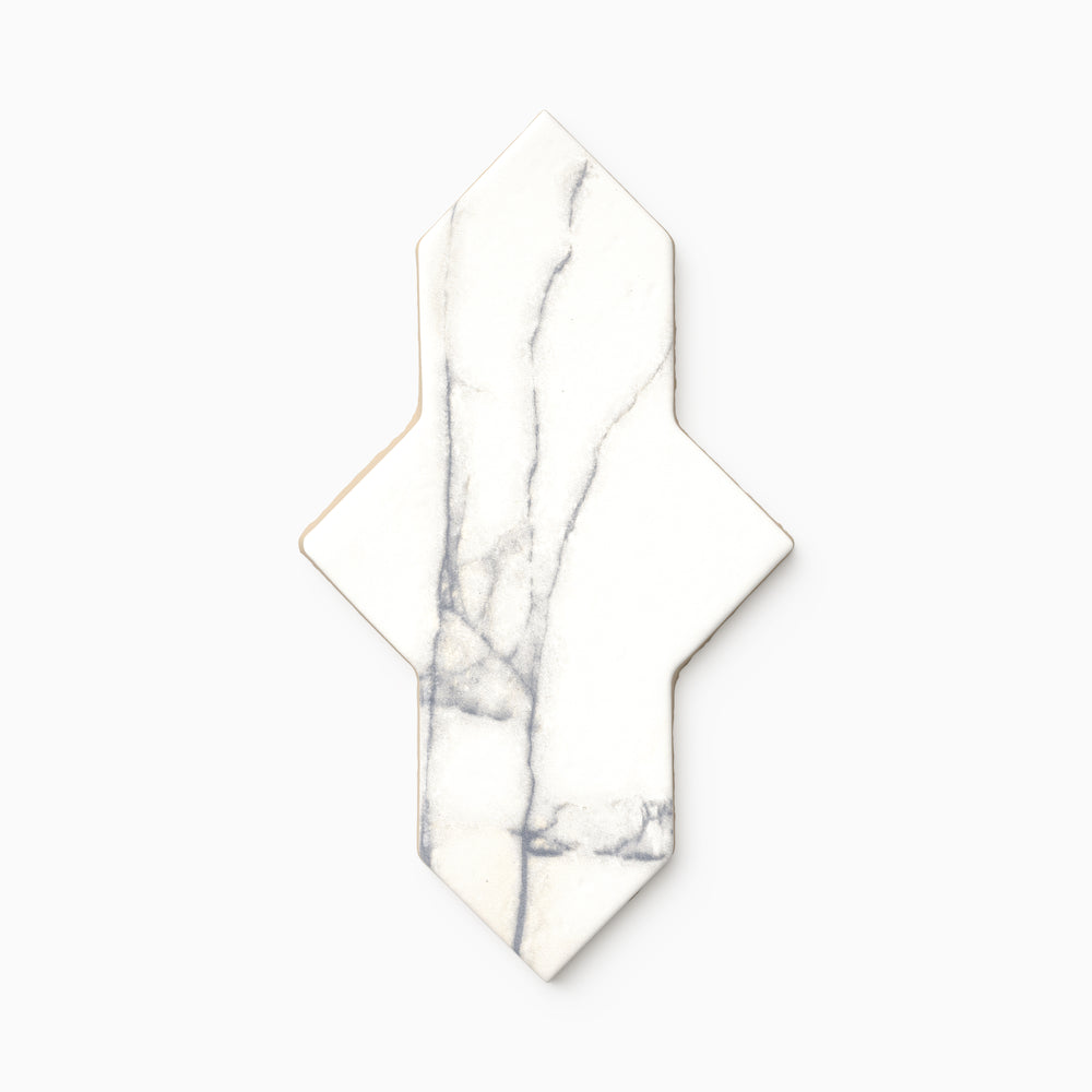 Aslan 2x8 Porcelain Tile Shield in Calacatta